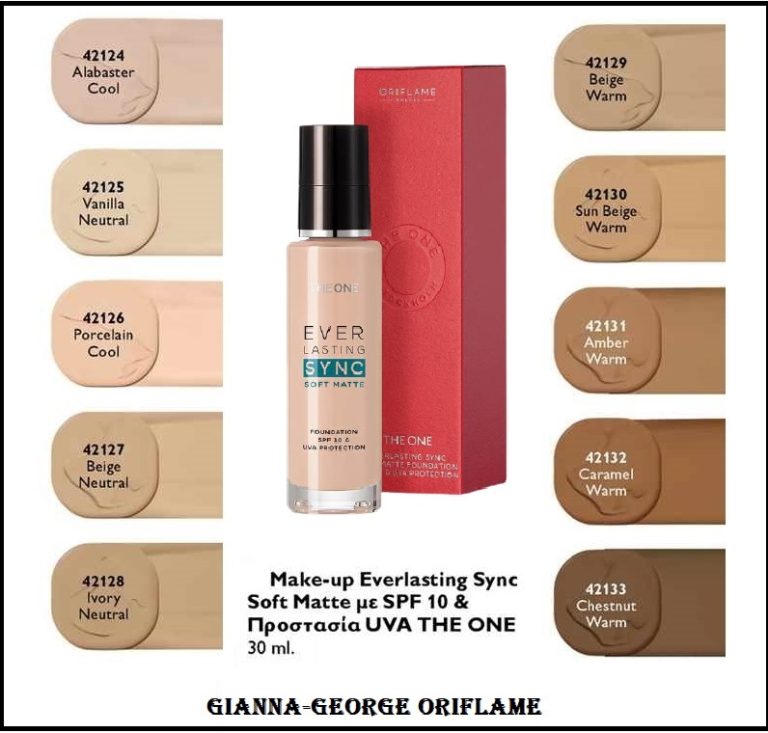 Oriflame Make-up Everlasting Sync Soft Matte με SPF 10 & Προστασία UVA ...